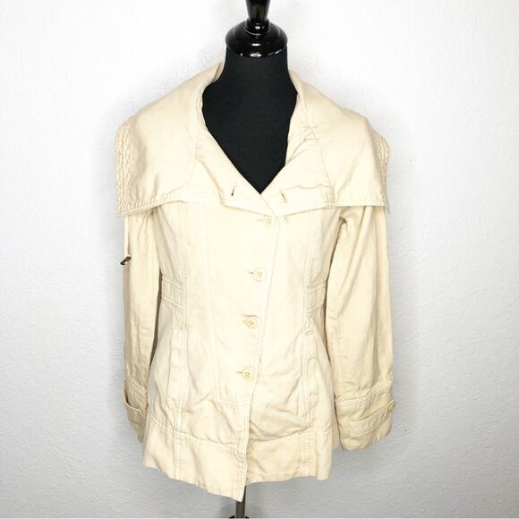 Sundance | Jackets & Coats | Sundance Light Tan Button Front Linen ...